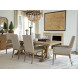 Cypress Point Hatteras Gray Pierpoint Double Pedestal Extendable Dining ...