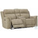 Next Gen Sand Power Reclining Loveseat With Console | HomeGalleryStores ...