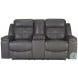 Jesolo Dark Gray Double Reclining Console Loveseat | HomeGalleryStores ...