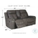 Jesolo Dark Gray Double Reclining Console Loveseat | HomeGalleryStores ...