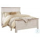 Willowton Whitewash Queen Panel Bed | HomeGalleryStores.com | B267-54-57-98