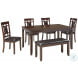Bennox Brown 6 Piece Rectangular Dining Room Set | HomeGalleryStores ...
