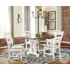 Valebeck White And Brown Extendable Rectangular Dining Table ...