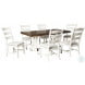 Valebeck White and Brown Rectangular Dining Room Set ...