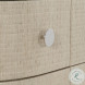 Almeda Plated Bleached Raffia And Polished Stainless Steel Dresser ...