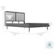 Saratoga Black King Platform Bed From Armen Living | Home Gallery Stores