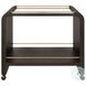Myer Espresso Oak Waterfall Edge Bar Cart From Worlds Away | Coleman ...
