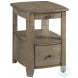 Primo III Light Stain Chairside Table | HomeGalleryStores.com | 066-916