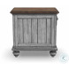 Plymouth Distressed Graywash Chairside Table From FlexSteel | Home ...