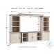 Havalance Two Tone 4 Piece Entertainment Center | HomeGalleryStores.com ...