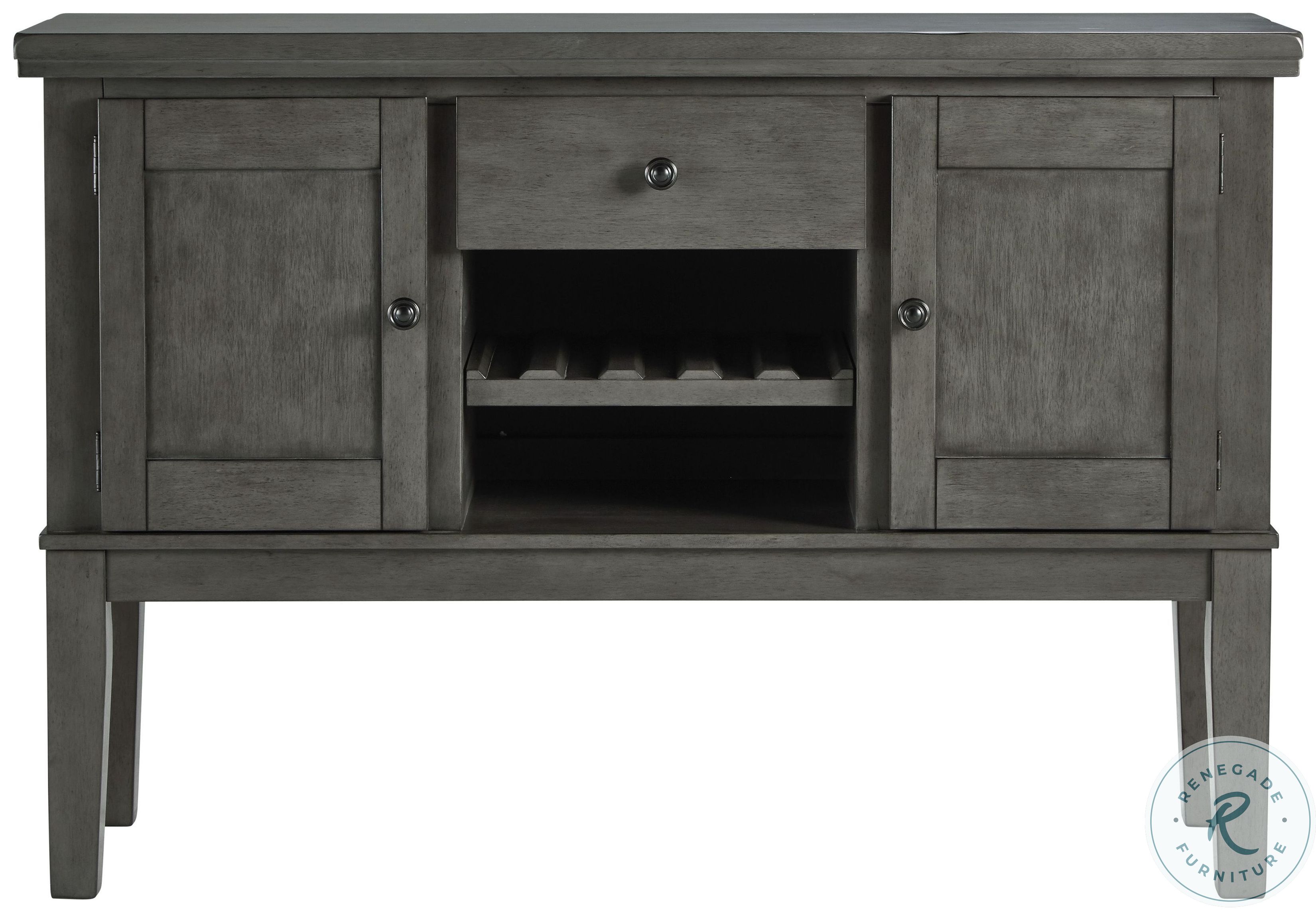 Hallanden Gray Rectangular Extendable Counter Height Dining Room Set ...