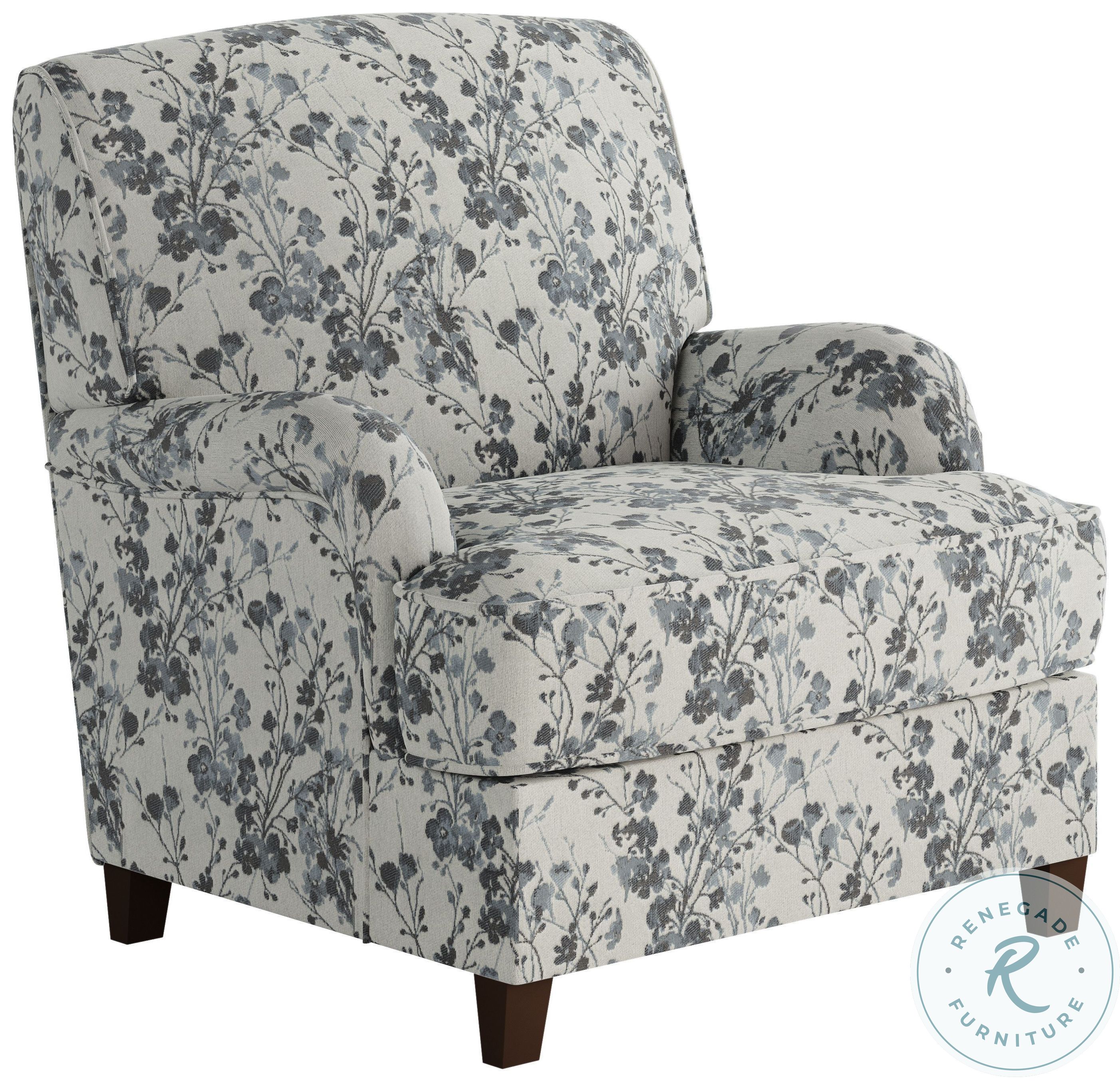 Freesia Denim Blue Track Arm Accent Chair From Southern Home ...