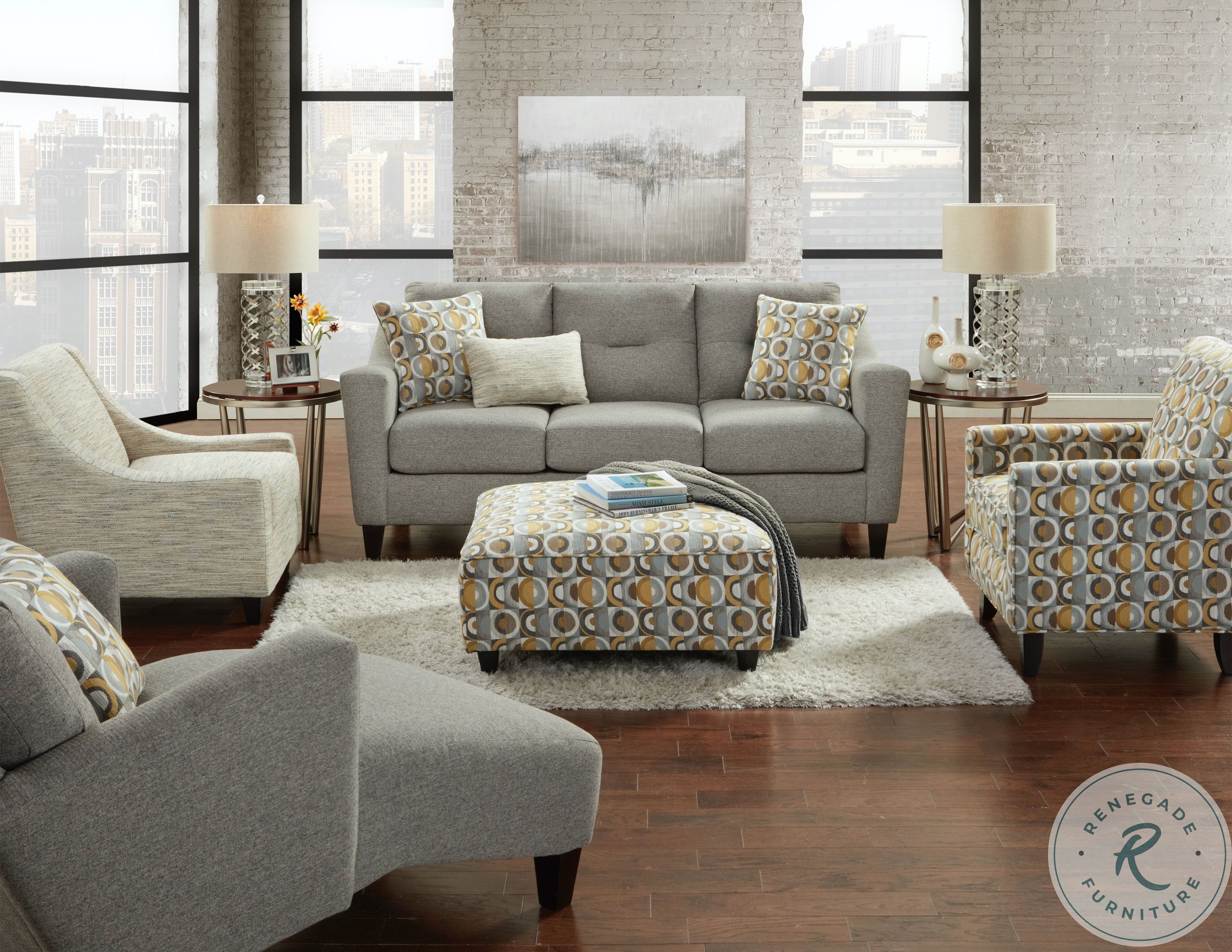 Dillist Multi Mica Recessed Arm Accent Chair From Southern Home ...