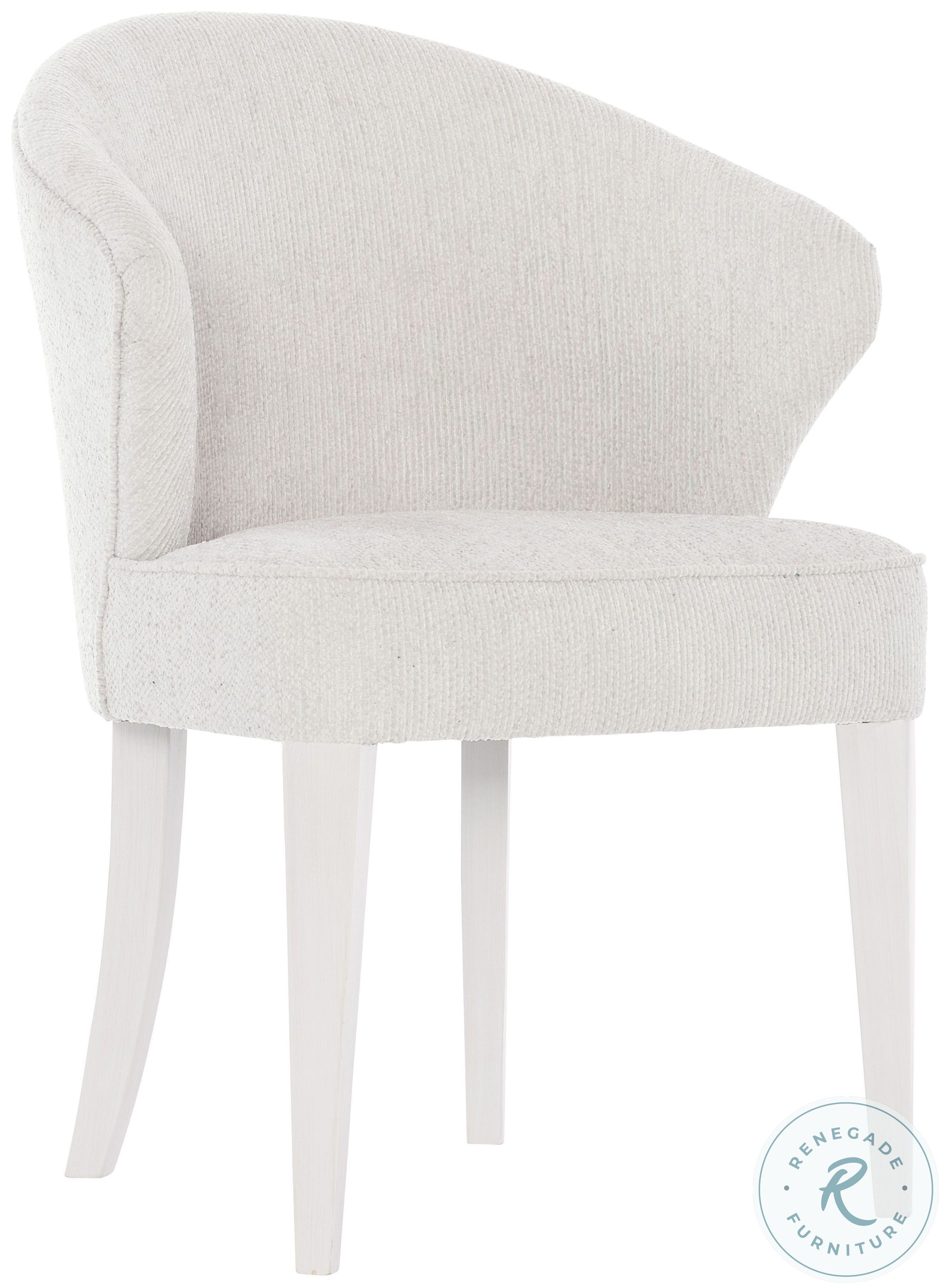 Silhouette White Arm Chair | HomeGalleryStores.com | 307542