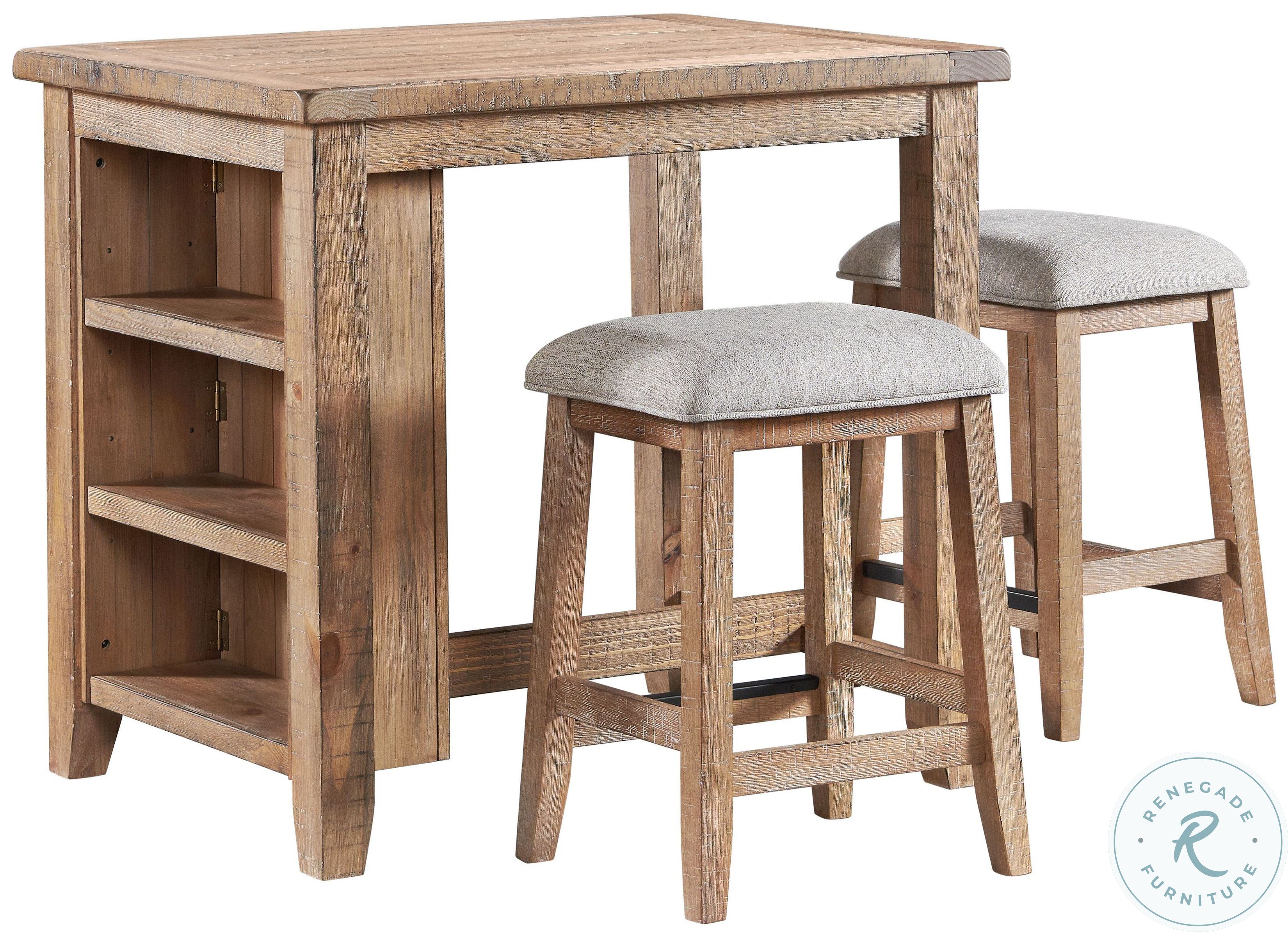 Highland Sandwash Multi Use Counter Height Dining Table ...