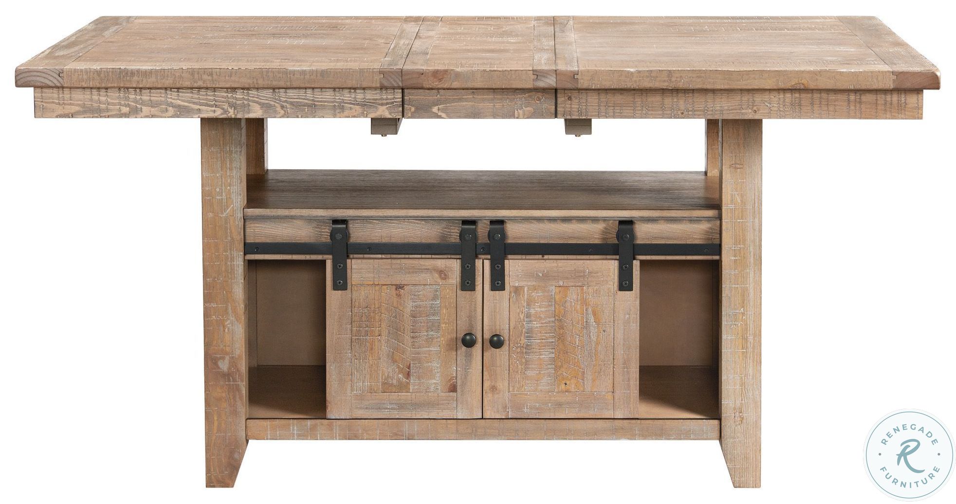 Highland Sandwash Extendable Counter Height Dining Table ...
