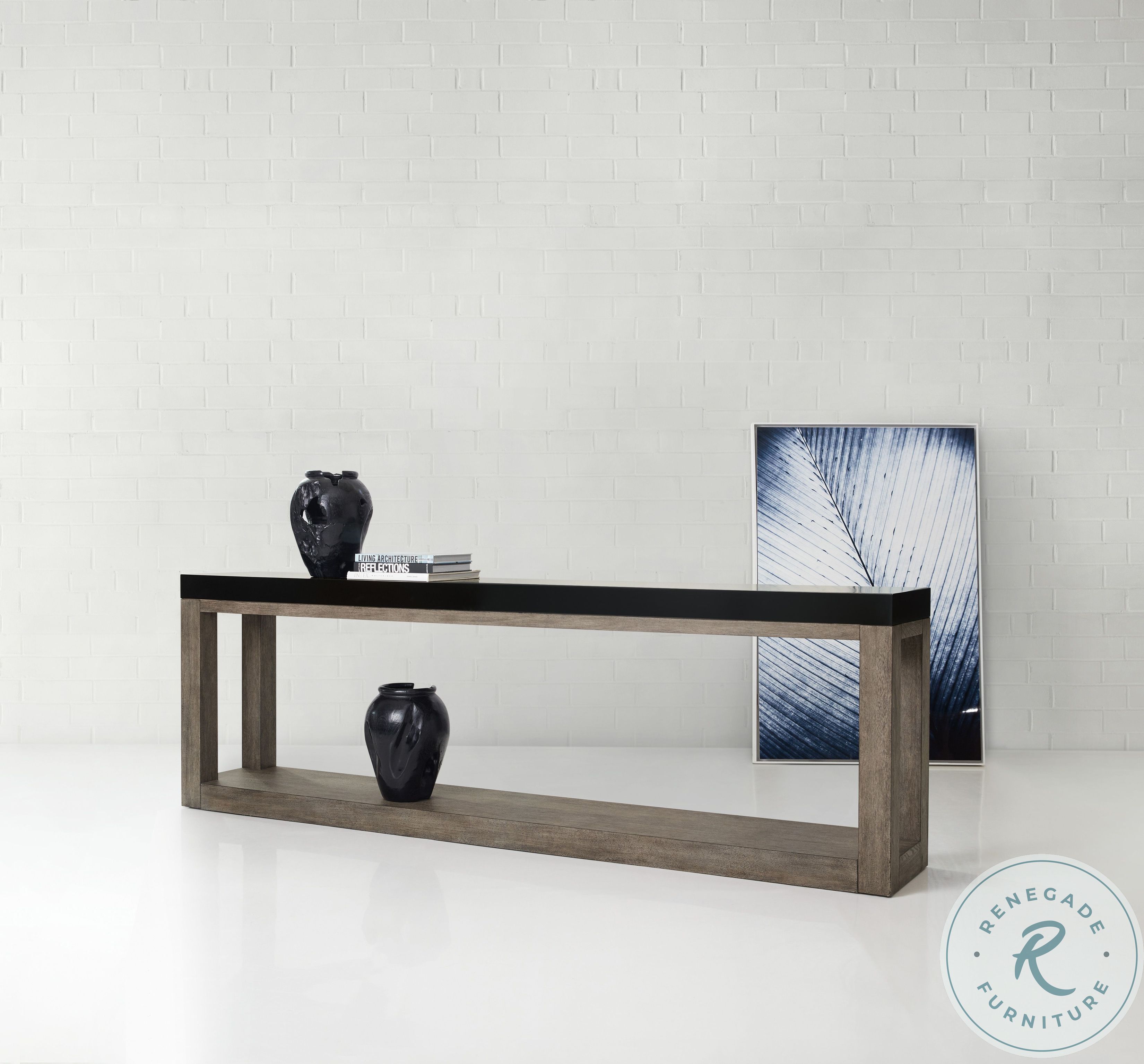 Melange Black Vienna Console | HomeGalleryStores.com | 638-85425-BLK