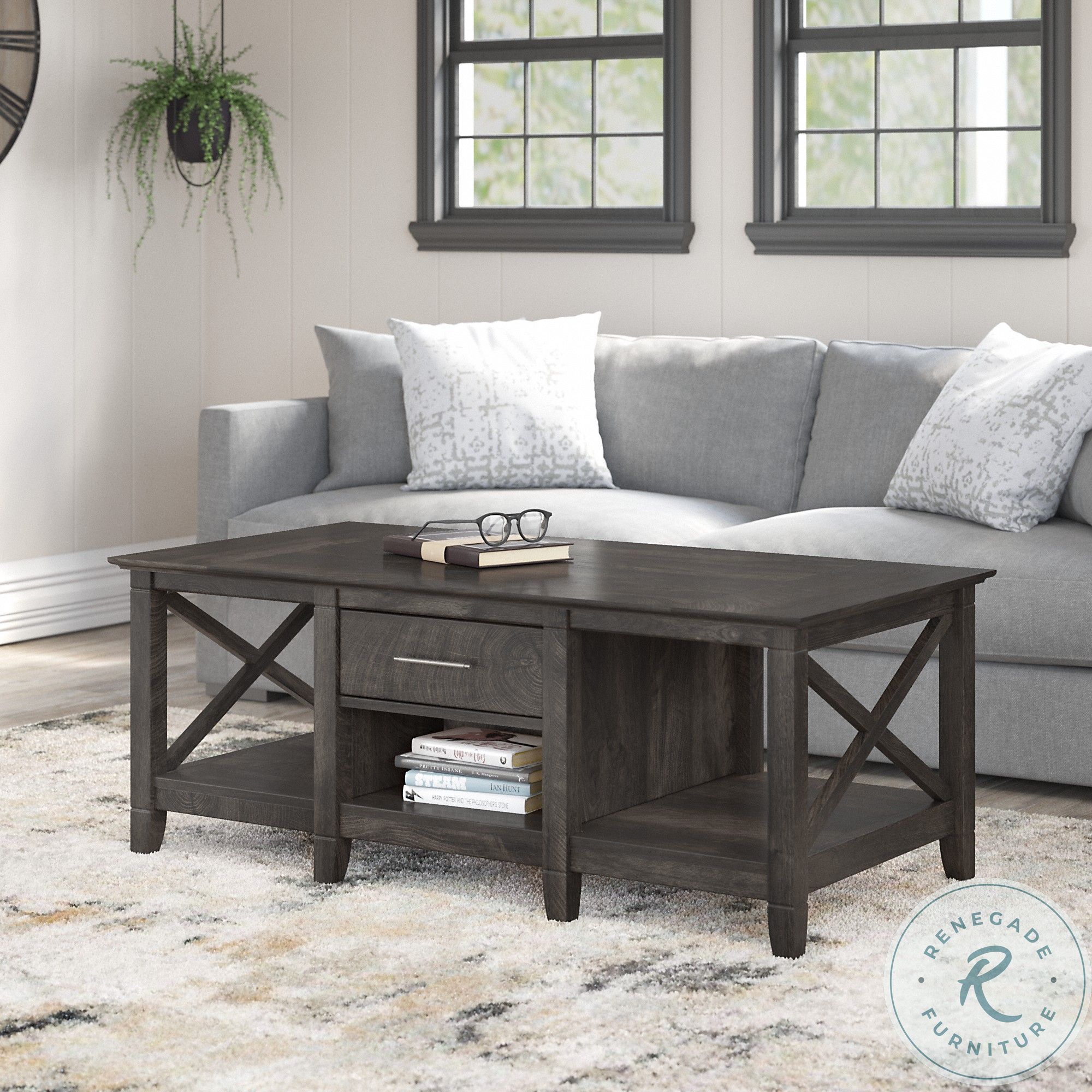 Key West Dark Gray Hickory Occasional Table Set | HomeGalleryStores.com ...