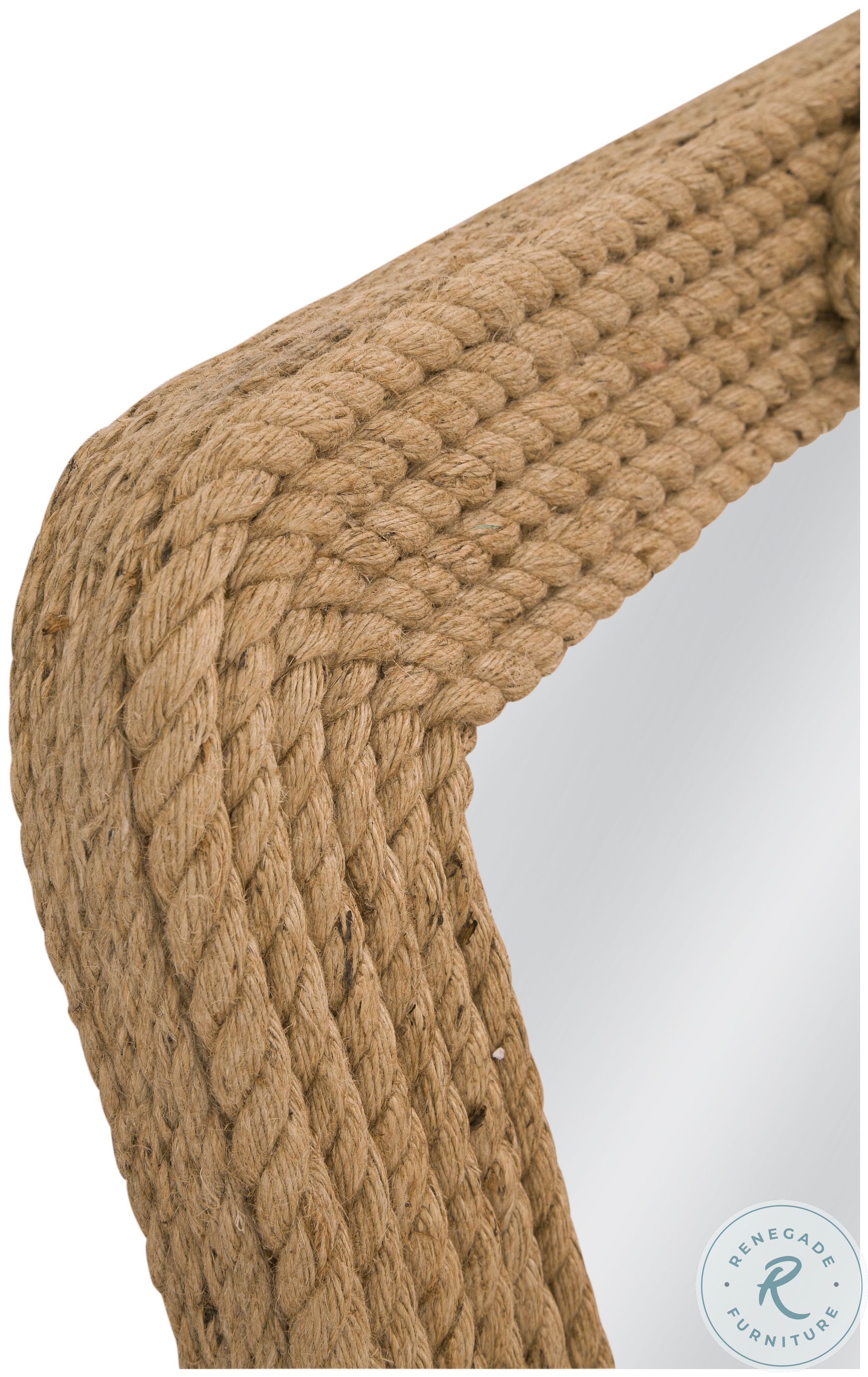 Nautical Rope Natural Jute Rope Wall Mirror From Bassett Mirror ...