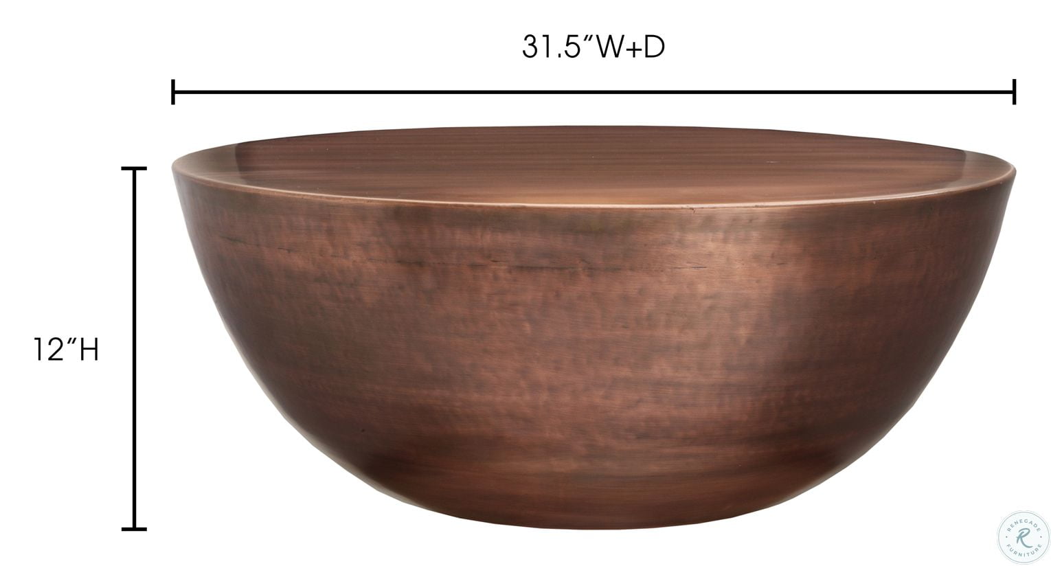 Conga Metallic Coffee Table | HomeGalleryStores.com | OT-1002-42