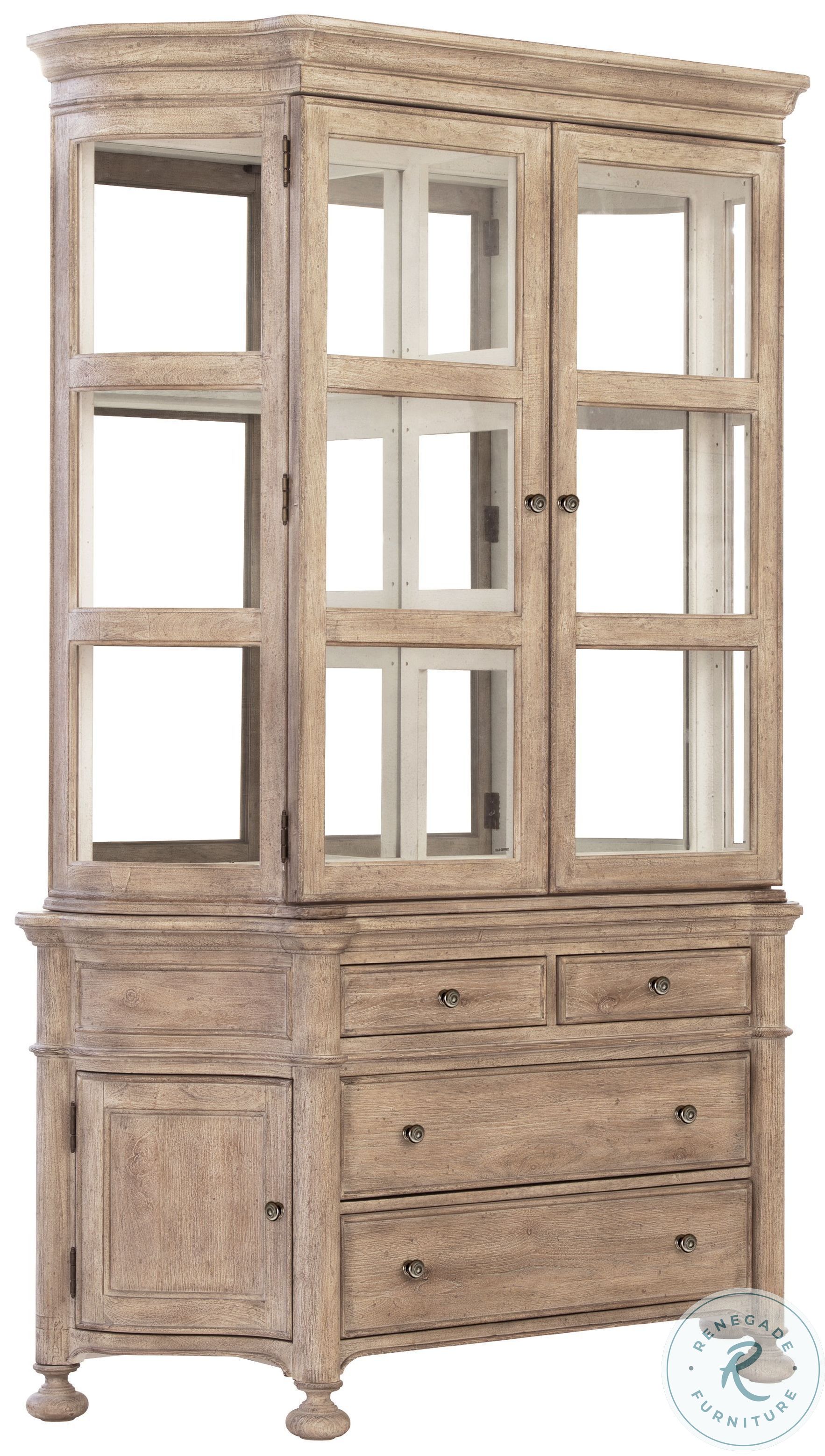 Higgins Street Woodland Stone Curio China Cabinet From Pulaski ...