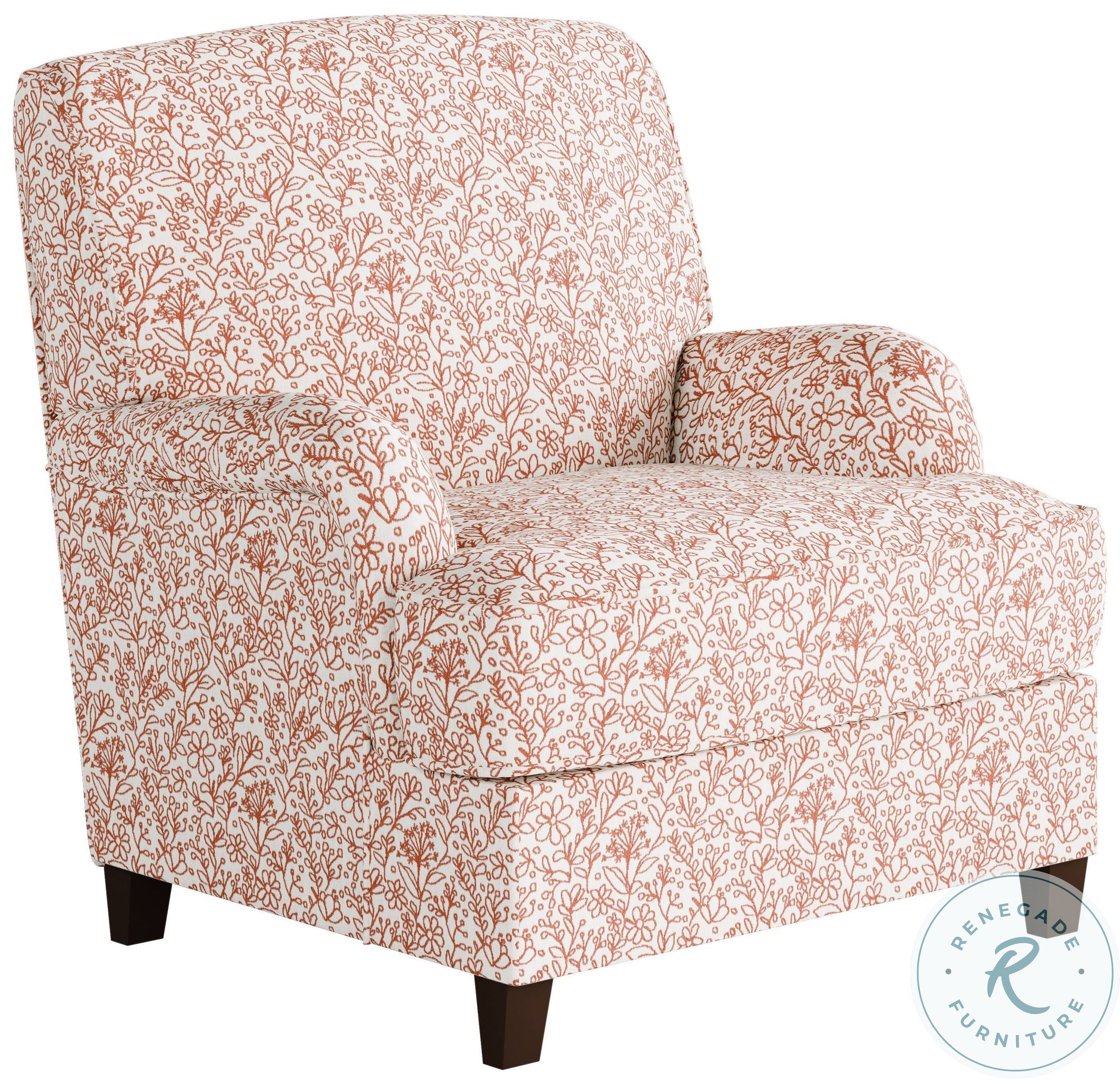 Clover Coral Track Arm Accent Chair From Southern Home Furnishings ...