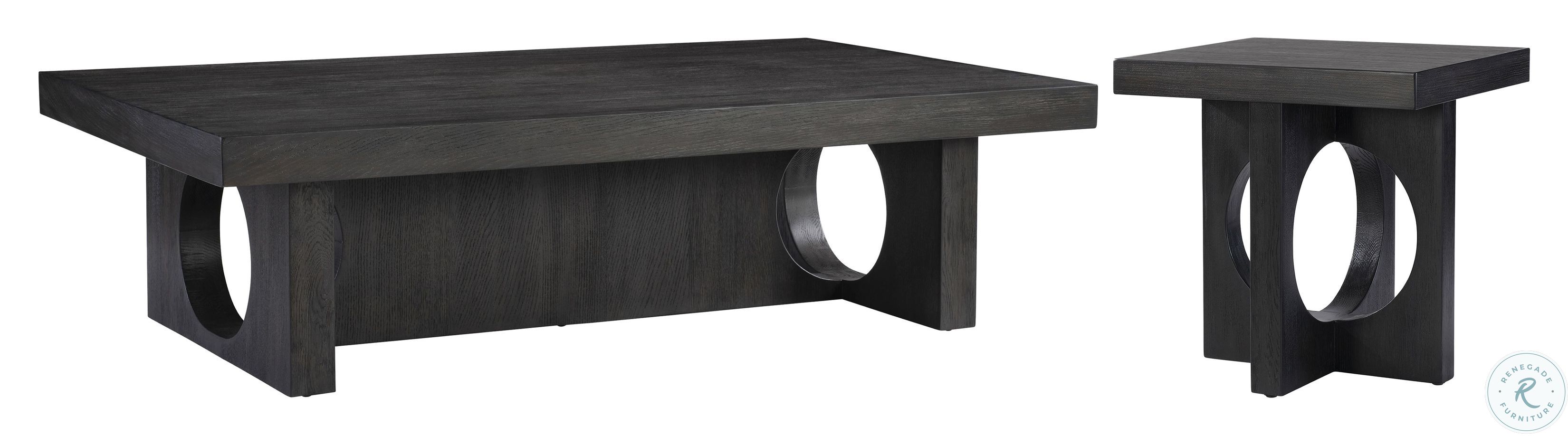 Micah Black Truffle Side Table From Bernhardt Furniture | Coleman Furniture