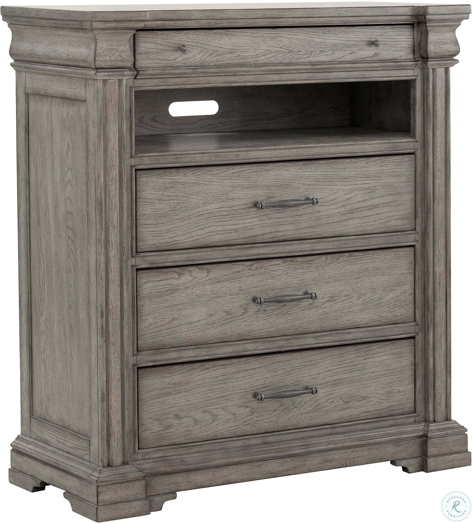 Madison Ridge Soft Grey Panel Bedroom Set | HomeGalleryStores.com ...