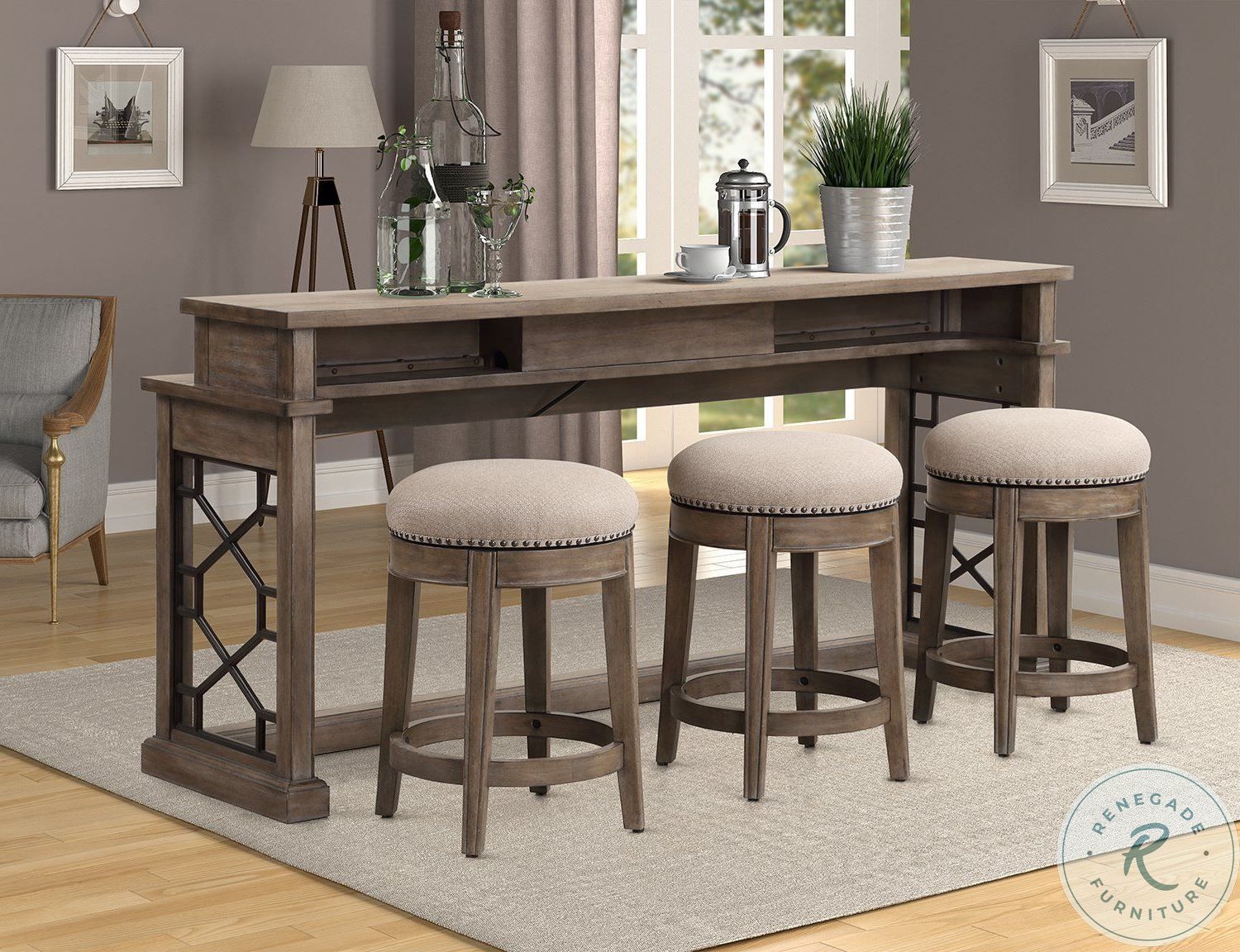 Sundance Sandstone Everywhere Console Bar Table | HomeGalleryStores.com ...