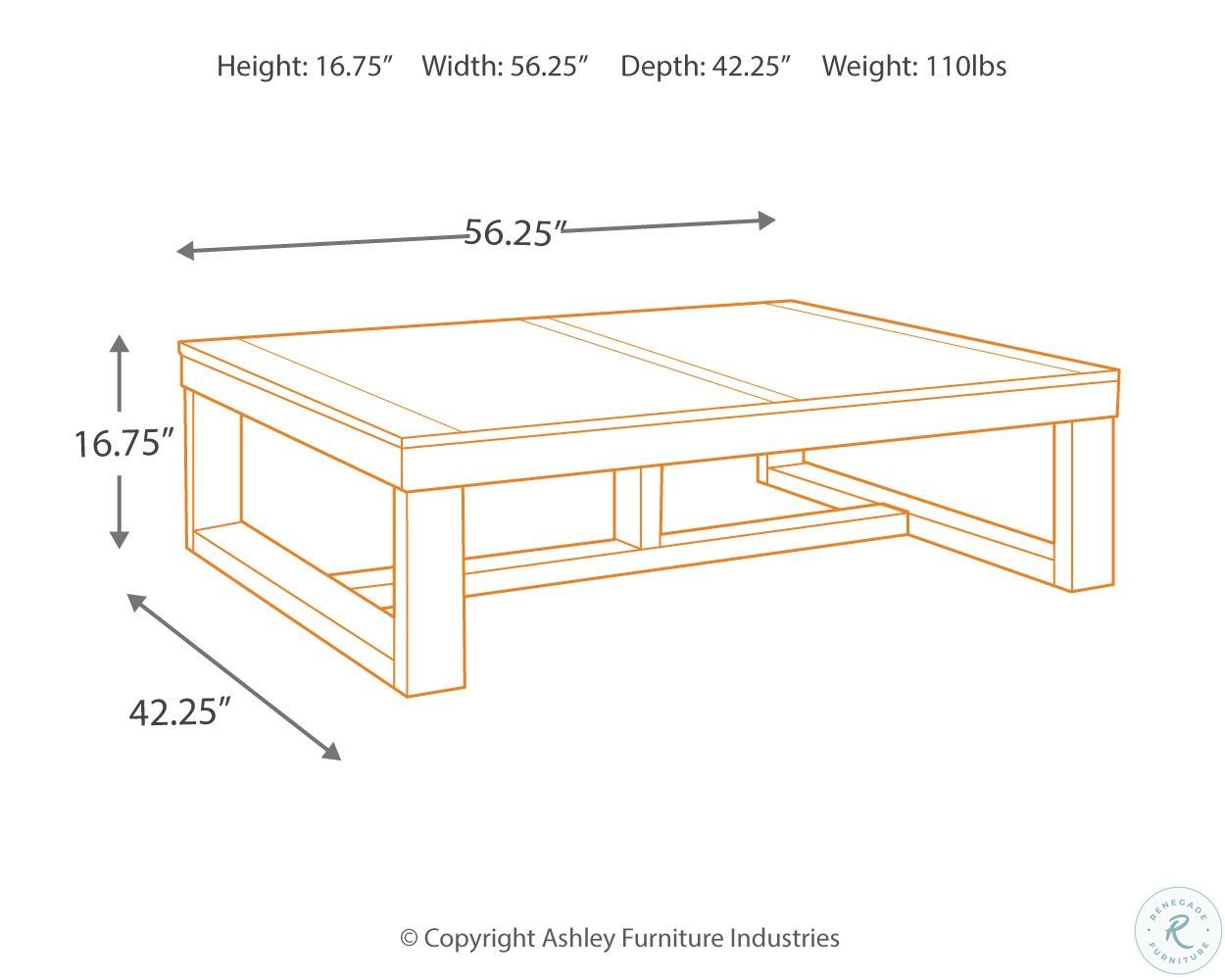 Watson Coffee Table | HomeGalleryStores.com | T481-1