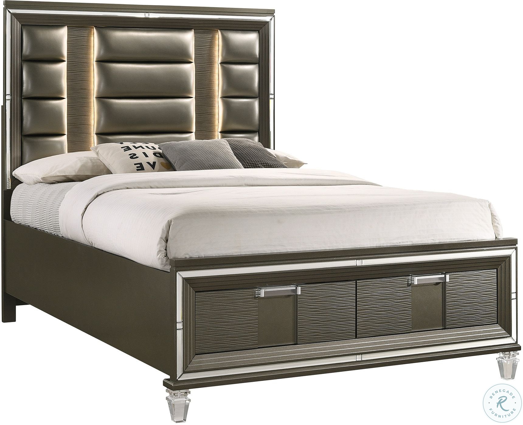 Charlotte Copper Storage Bedroom Set | HomeGalleryStores.com | TN600QB