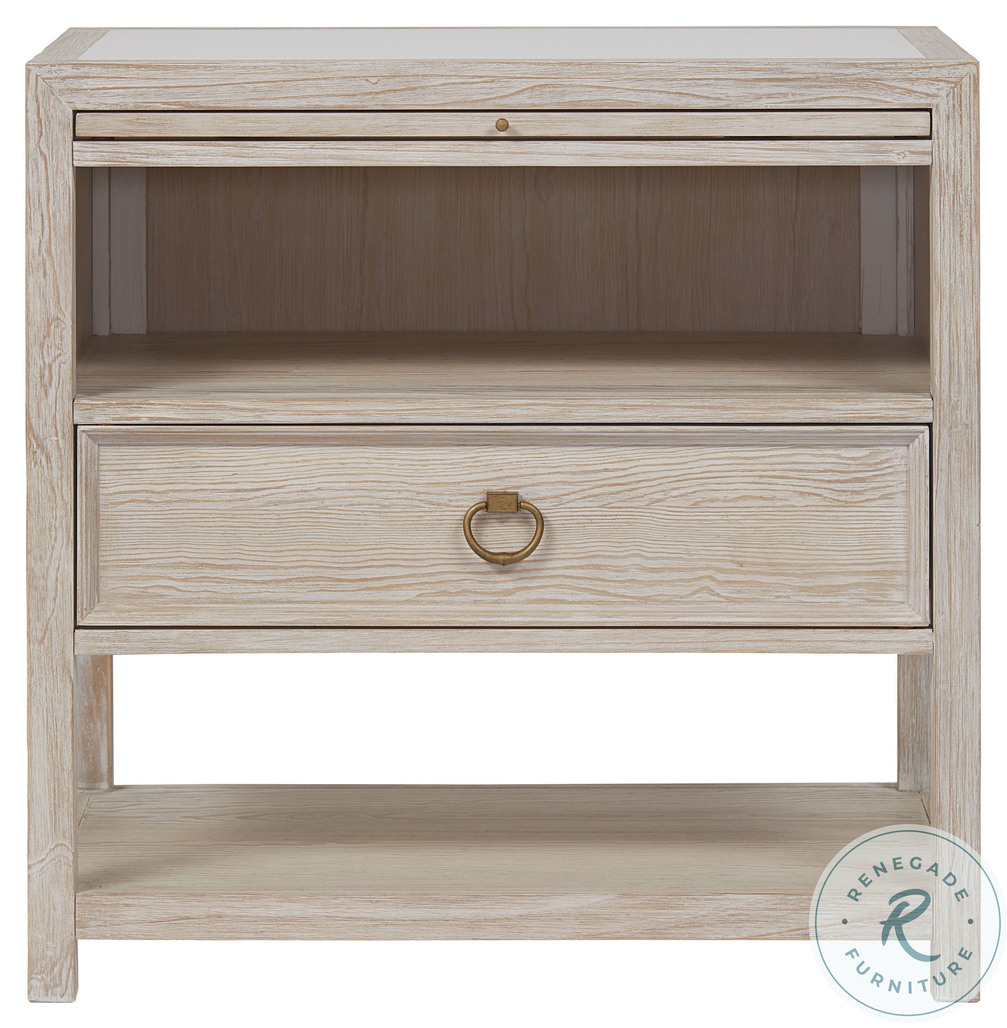 Getaway Sea Oat Drawer Nightstand | HomeGalleryStores.com | U033355