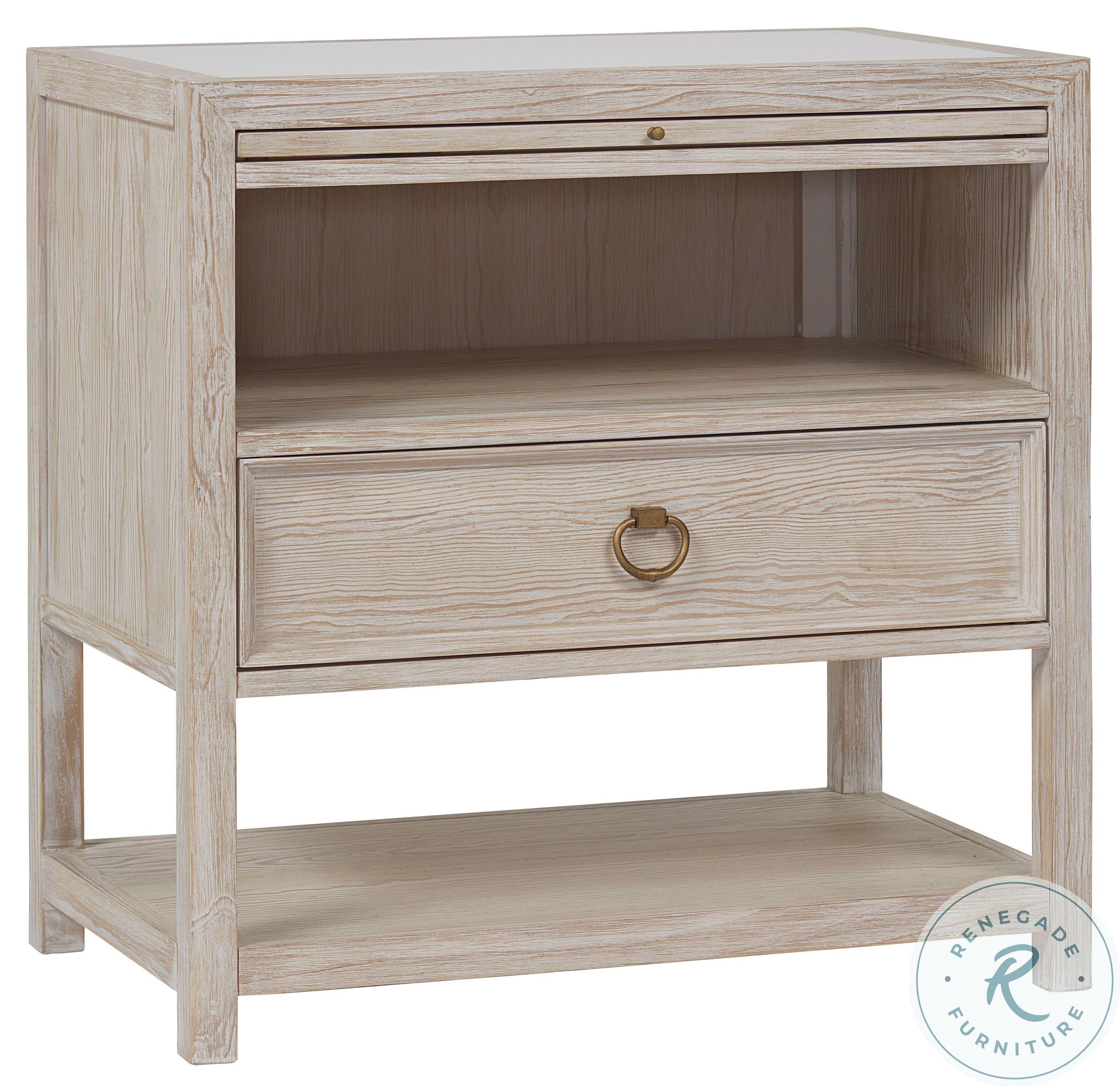 Getaway Sea Oat Drawer Nightstand | HomeGalleryStores.com | U033355