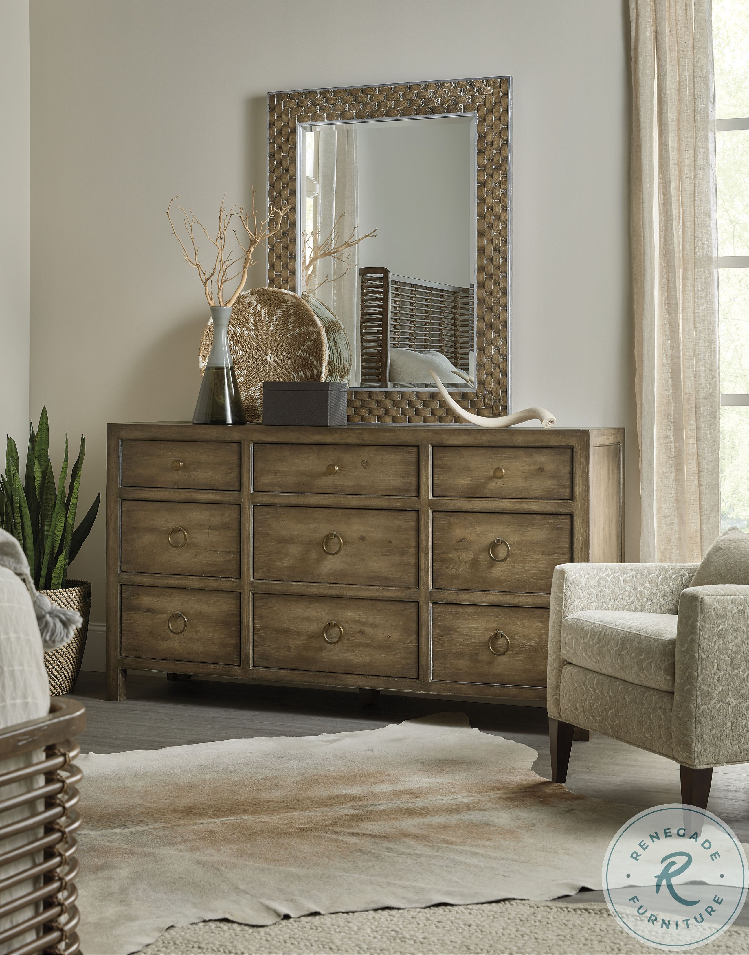 Sundance Rich Dynamic Brown 9 Drawer Dresser | HomeGalleryStores.com ...