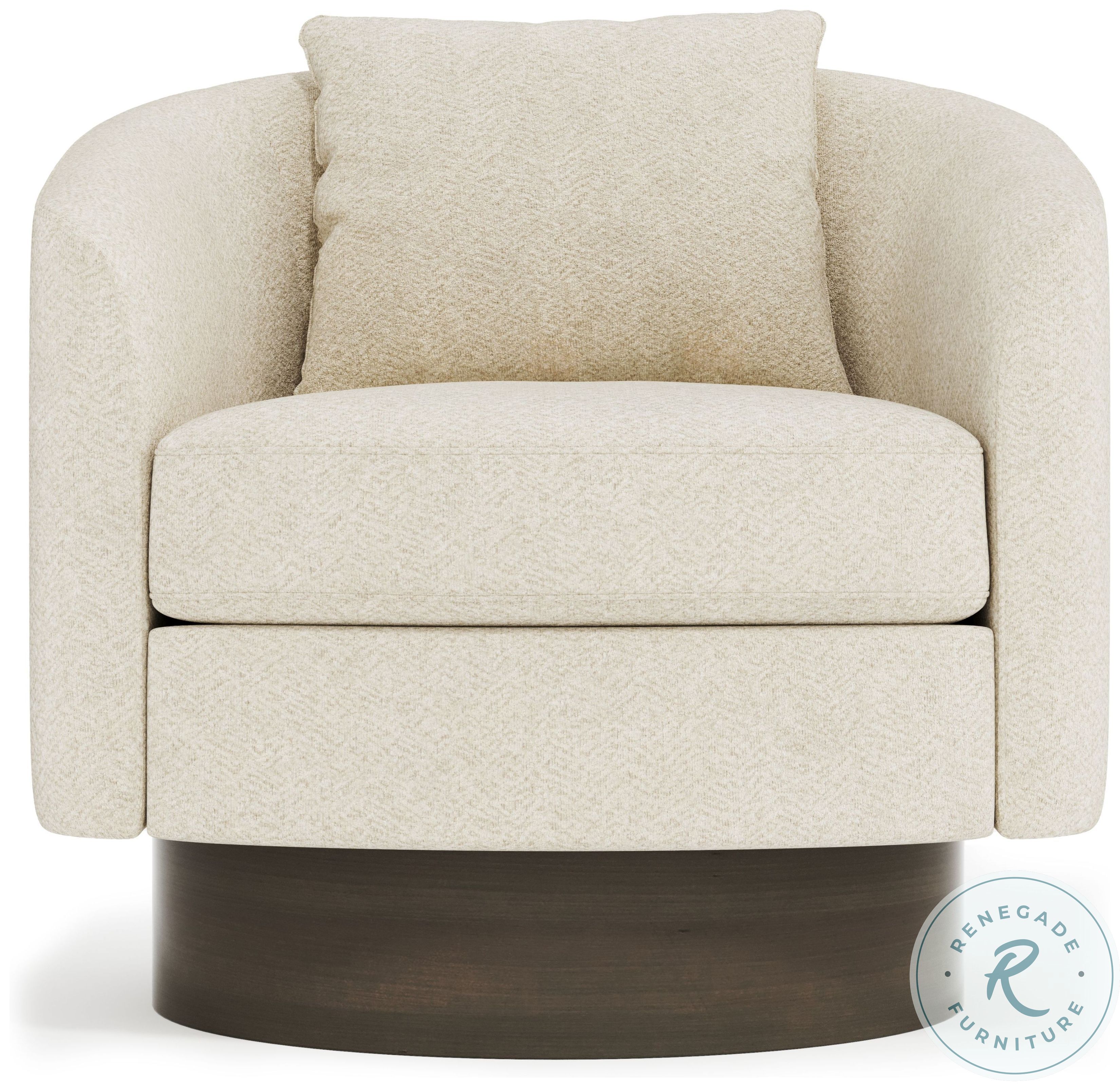 Camino Cream Swivel Chair From Bernhardt Furniture | Coleman Furniture