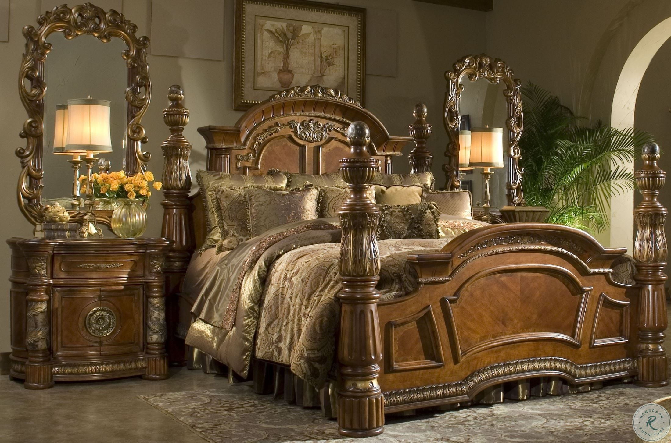 Villa Valencia Poster Bedroom Set | HomeGalleryStores.com | 72015