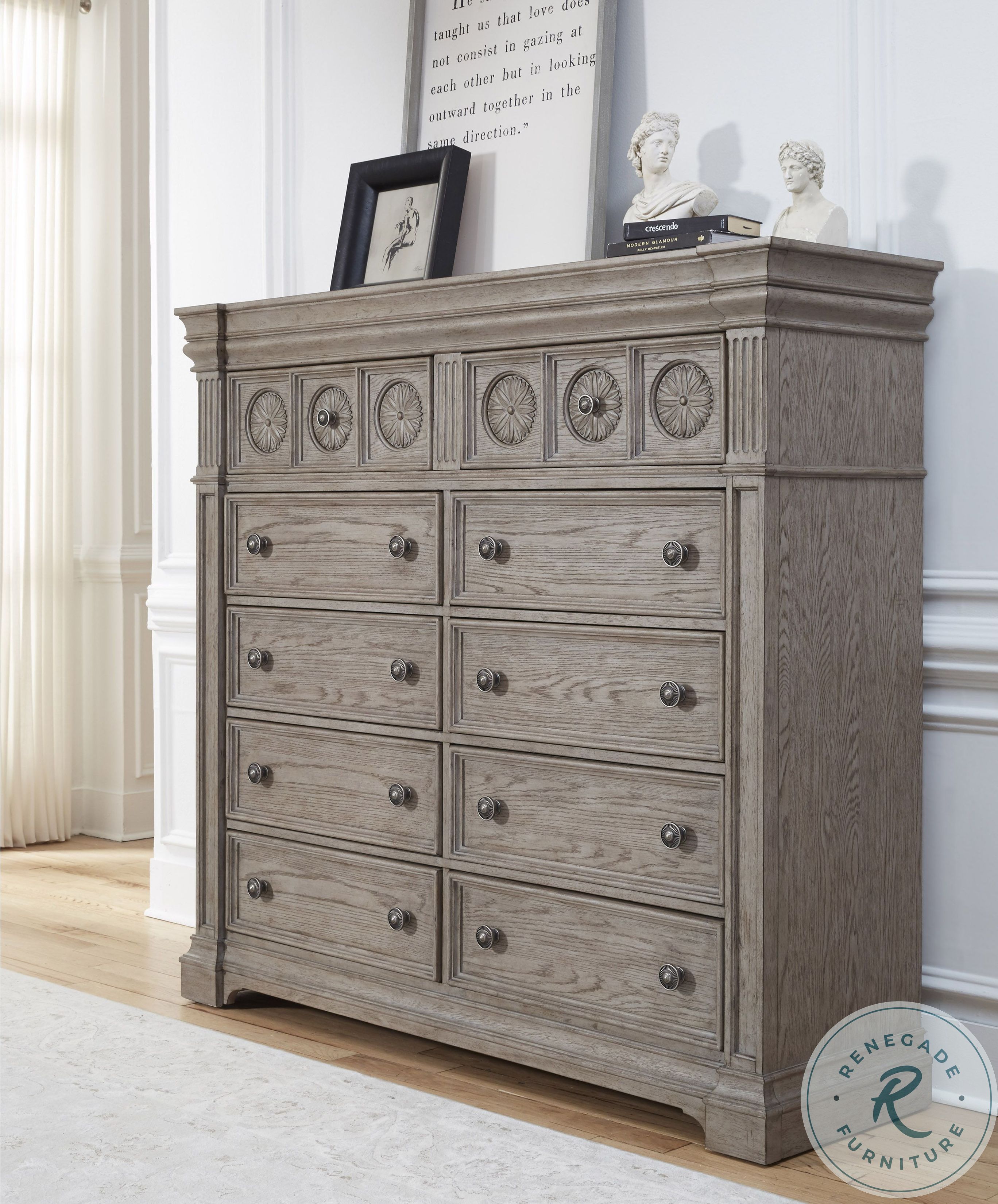 Kingsbury Brown 10 Drawer Master Chest | HomeGalleryStores.com | P167127