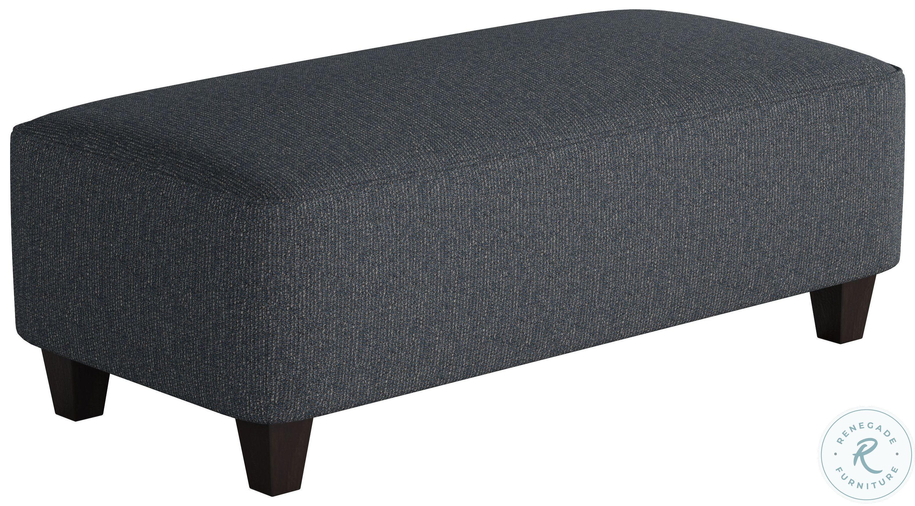 Truth Or Dare Navy Blue Rectangular Cocktail Ottoman From Southern Home