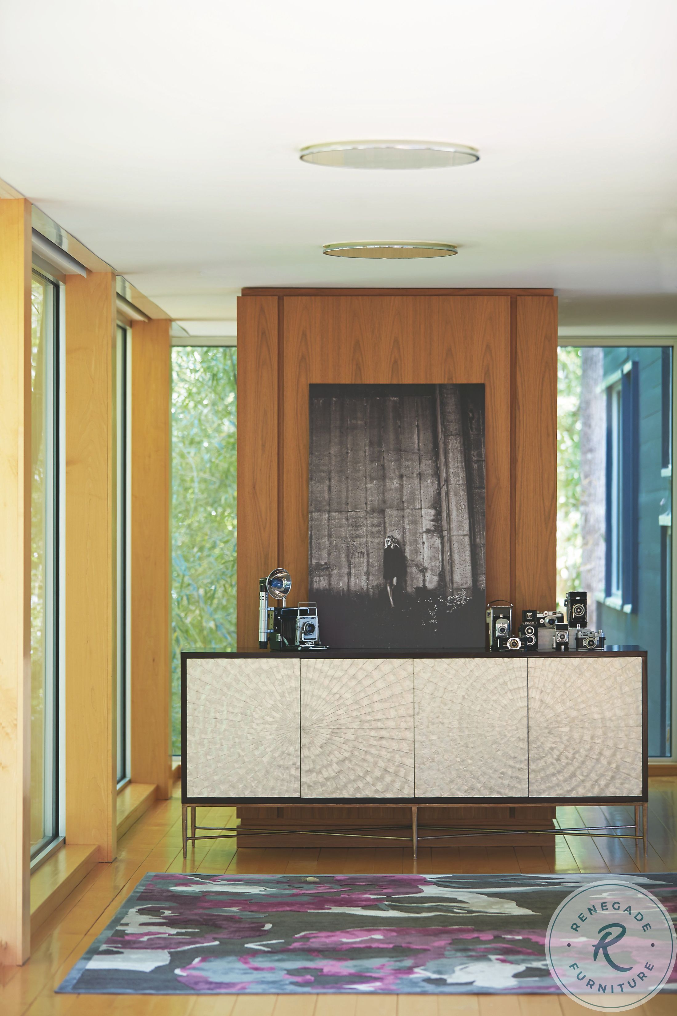 Interiors Casegoods Espresso Natural And Bronze Adagio Buffet ...